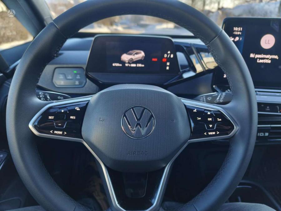 Melns Volkswagen ID.3 2024 Telšiai, ar dzinēja tilpumu 0.00 L un nobraukumu 7 tūkst. km par 25499 €, foto 30 vietnē AUTOMOTO.COM.LV