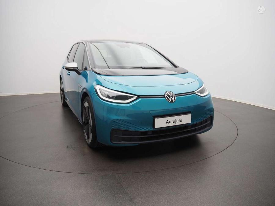 Blue Volkswagen ID.3 2020 in Vilnius, with an engine capacity of 0.00 L and mileage of 88 thousand km for 19500 €, photo 4 on AUTOMOTO.COM.LV