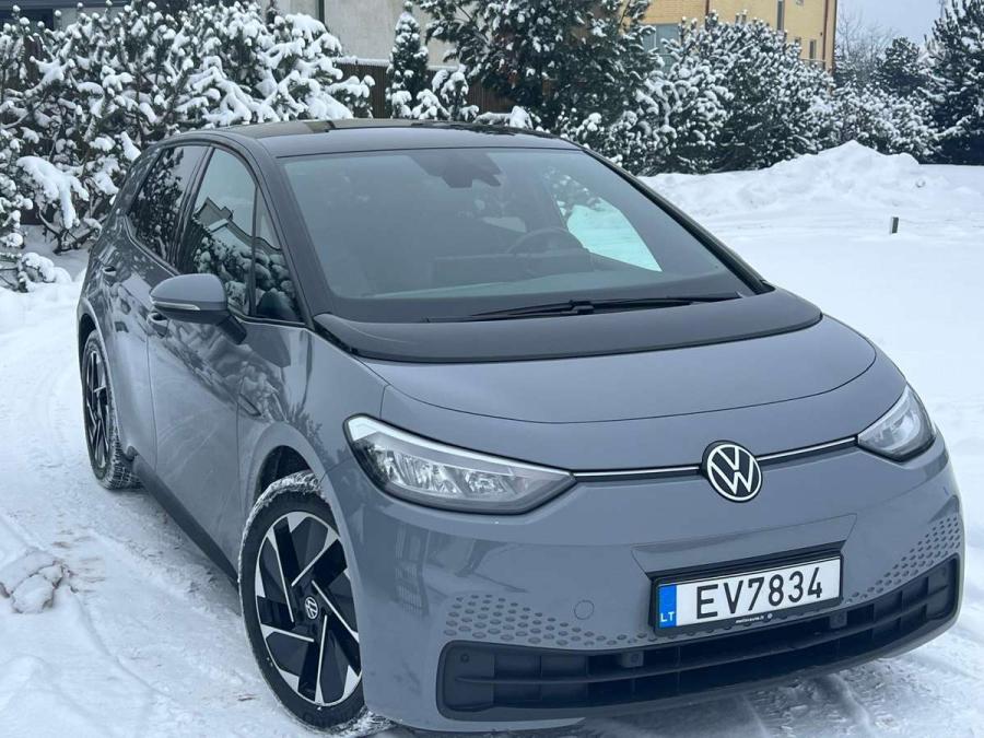 Grey Volkswagen ID.3 2021 in Vilnius, with an engine capacity of 0.00 L and mileage of 86 thousand km for 17900 €, photo 2 on AUTOMOTO.COM.LV