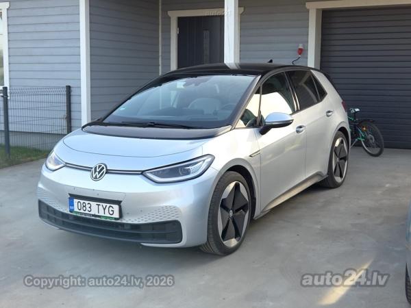 Pelēks Volkswagen ID.3 2021 Tallina, ar dzinēja tilpumu 0.00 L un nobraukumu 107 tūkst. km par 21400 €, foto 1 vietnē AUTOMOTO.COM.LV