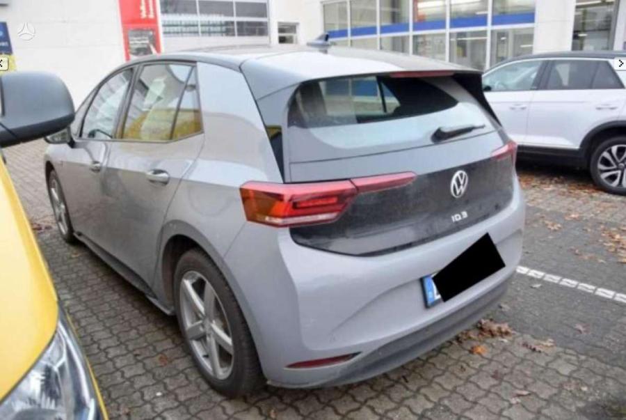 Pelēks Volkswagen ID.3 2022 Šauļi, ar dzinēja tilpumu 0.00 L un nobraukumu 21 tūkst. km par 13500 €, foto 2 vietnē AUTOMOTO.COM.LV