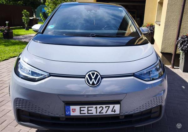 Grey Volkswagen ID.3 2022 in Kaunas, with an engine capacity of 0.00 L and mileage of 46 thousand km for 19999 €, photo 3 on AUTOMOTO.COM.LV