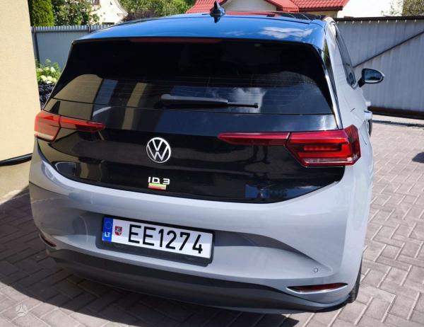 Grey Volkswagen ID.3 2022 in Kaunas, with an engine capacity of 0.00 L and mileage of 46 thousand km for 19999 €, photo 10 on AUTOMOTO.COM.LV