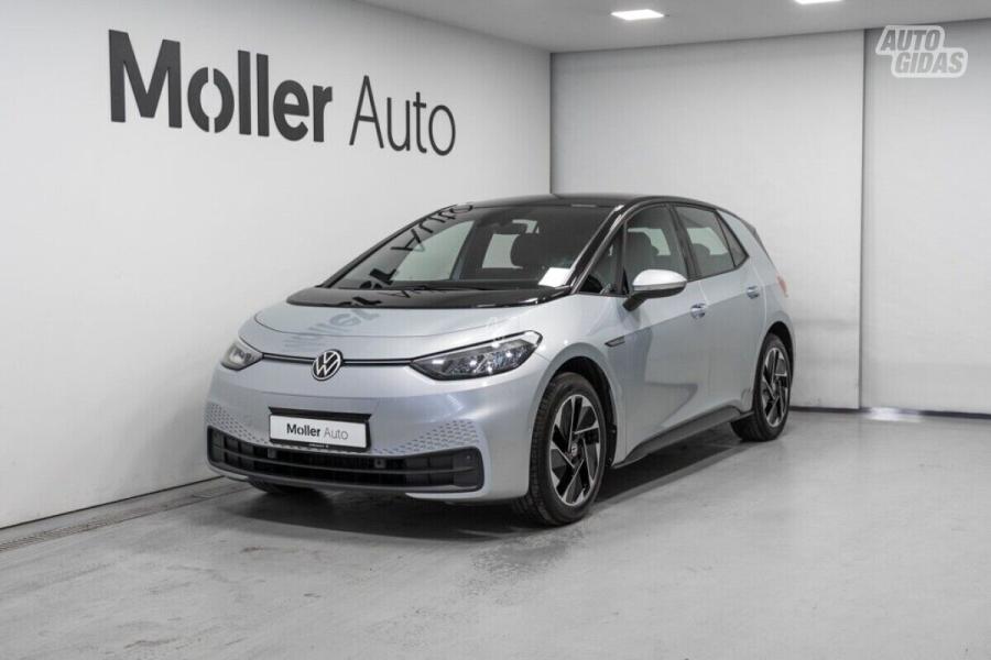 Grey Volkswagen ID.3 2023 in Vilnius, with an engine capacity of 0.00 L and mileage of 57 thousand km for 24900 €, photo 1 on AUTOMOTO.COM.LV
