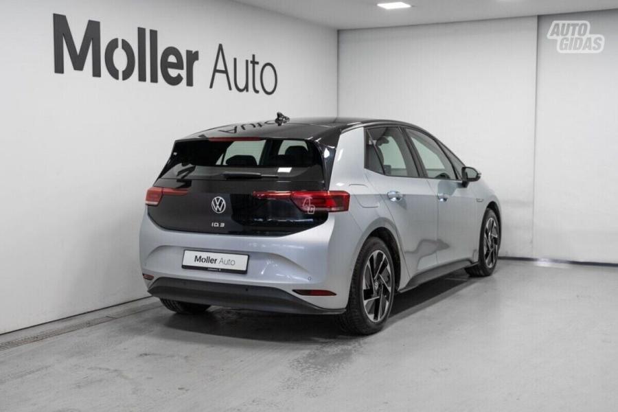 Grey Volkswagen ID.3 2023 in Vilnius, with an engine capacity of 0.00 L and mileage of 57 thousand km for 24900 €, photo 4 on AUTOMOTO.COM.LV