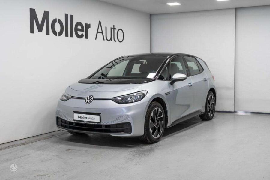 Pelēks Volkswagen ID.3 2023 Viļņa, ar dzinēja tilpumu 0.00 L un nobraukumu 57 tūkst. km par 23900 €, foto 1 vietnē AUTOMOTO.COM.LV