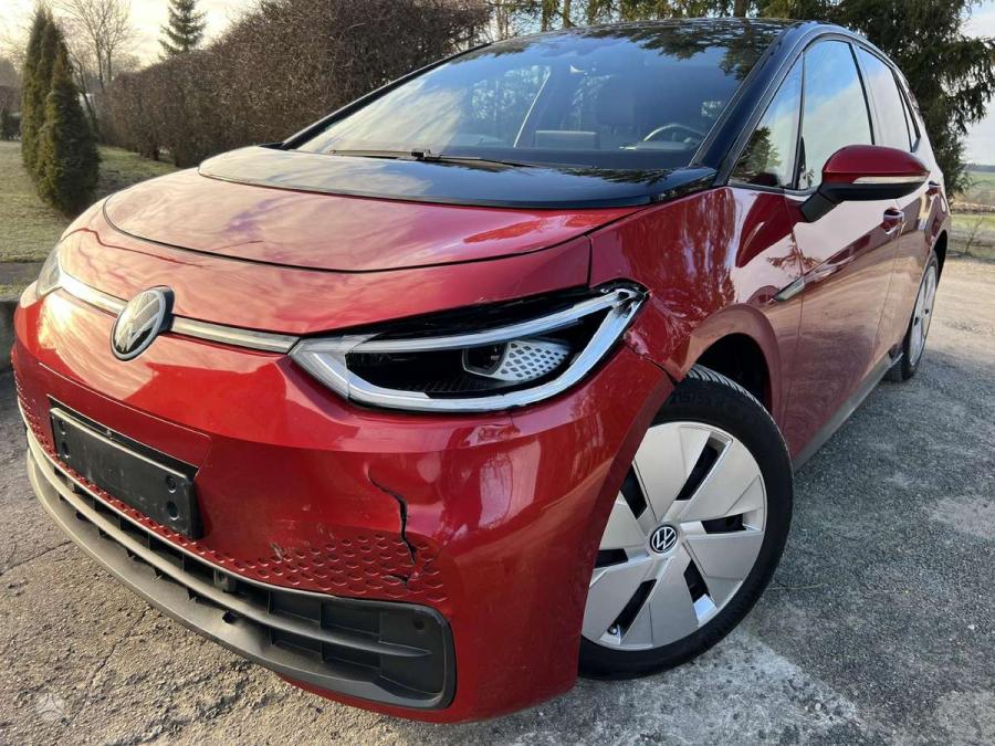 Sarkans Volkswagen ID.3 2022 Kauņa, ar dzinēja tilpumu 0.00 L un nobraukumu 48 tūkst. km par 13750 €, foto 7 vietnē AUTOMOTO.COM.LV