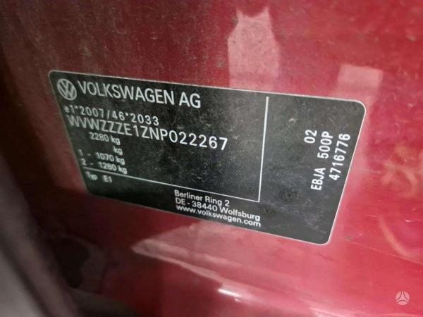 Sarkans Volkswagen ID.3 2022 Viļņa, ar dzinēja tilpumu 0.00 L un nobraukumu 62 tūkst. km par 22900 €, foto 9 vietnē AUTOMOTO.COM.LV