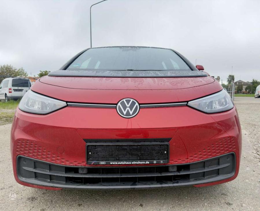 Sarkans Volkswagen ID.3 2023 Šauļi, ar dzinēja tilpumu 0.00 L un nobraukumu 52 tūkst. km par 17250 €, foto 3 vietnē AUTOMOTO.COM.LV