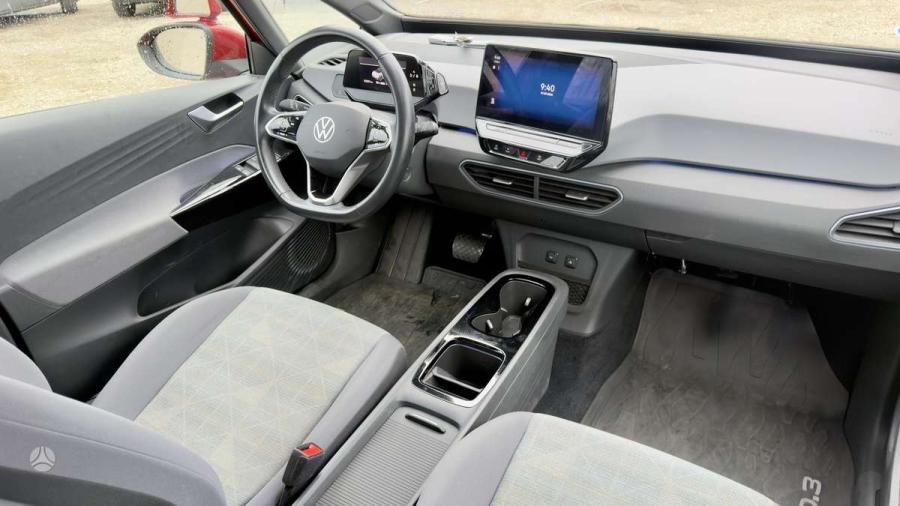 Sarkans Volkswagen ID.3 2023 Šauļi, ar dzinēja tilpumu 0.00 L un nobraukumu 52 tūkst. km par 17250 €, foto 11 vietnē AUTOMOTO.COM.LV