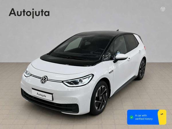 White Volkswagen ID.3 2022 in Kaunas, with an engine capacity of 0.00 L and mileage of 68 thousand km for 21900 €, photo 1 on AUTOMOTO.COM.LV