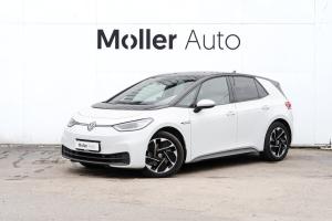 Balts Volkswagen ID.3 2022 Rīga, ar dzinēja tilpumu 0.00 L un nobraukumu 82 tūkst. km par 24650 €, foto  vietnē AUTOMOTO.COM.LV