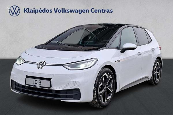 Balts Volkswagen ID.3 2023 Klaipėda, ar dzinēja tilpumu 0.00 L un nobraukumu 40 tūkst. km par 27700 €, foto 1 vietnē AUTOMOTO.COM.LV
