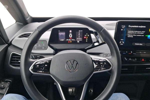 White Volkswagen ID.3 2023 in Klaipeda, with an engine capacity of 0.00 L and mileage of 40 thousand km for 27700 €, photo 11 on AUTOMOTO.COM.LV