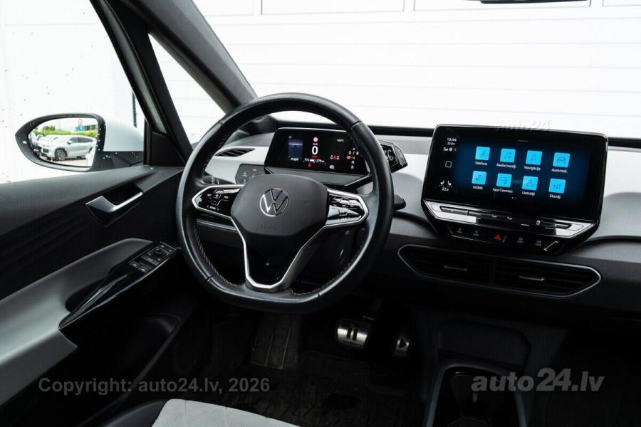 White Volkswagen ID.3 2023 in Riga, with an engine capacity of 1.00 L and mileage of 18 thousand km for 29616 €, photo 10 on AUTOMOTO.COM.LV