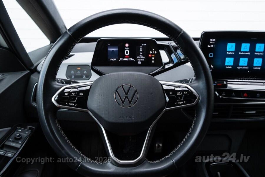 White Volkswagen ID.3 2023 in Riga, with an engine capacity of 1.00 L and mileage of 18 thousand km for 29616 €, photo 22 on AUTOMOTO.COM.LV