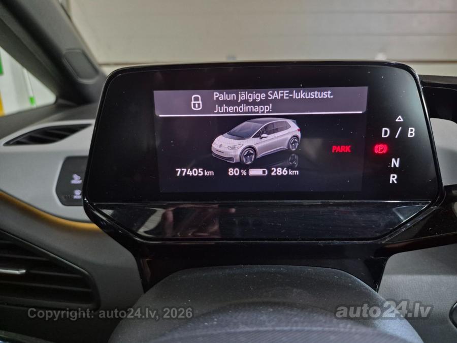 Белый Фольксваген ID.3 2020 в Рапла, объемом двигателя 0.00 л и пробегом 78 тыс. км за 18900 €, фото 7 на AUTOMOTO.COM.LV