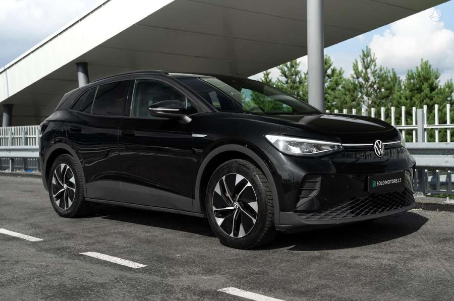 Black Volkswagen ID.4 2021 in Vilnius, with an engine capacity of 0.00 L and mileage of 124 thousand km for 20950 €, photo 9 on AUTOMOTO.COM.LV