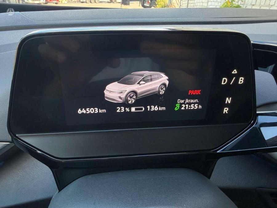 Black Volkswagen ID.4 2022 in Vilnius, with an engine capacity of 0.00 L and mileage of 65 thousand km for 26450 €, photo 14 on AUTOMOTO.COM.LV