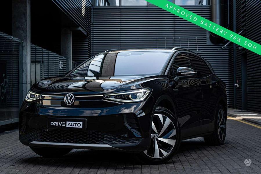 Black Volkswagen ID.4 2022 in Vilnius, with an engine capacity of 0.00 L and mileage of 134 thousand km for 25900 €, photo 1 on AUTOMOTO.COM.LV