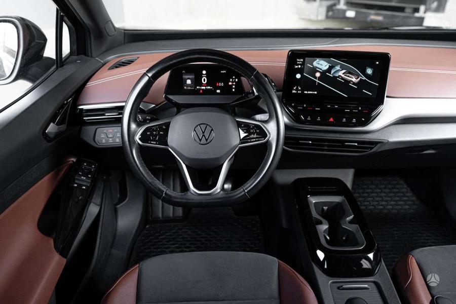 Black Volkswagen ID.4 2022 in Vilnius, with an engine capacity of 0.00 L and mileage of 134 thousand km for 25900 €, photo 10 on AUTOMOTO.COM.LV