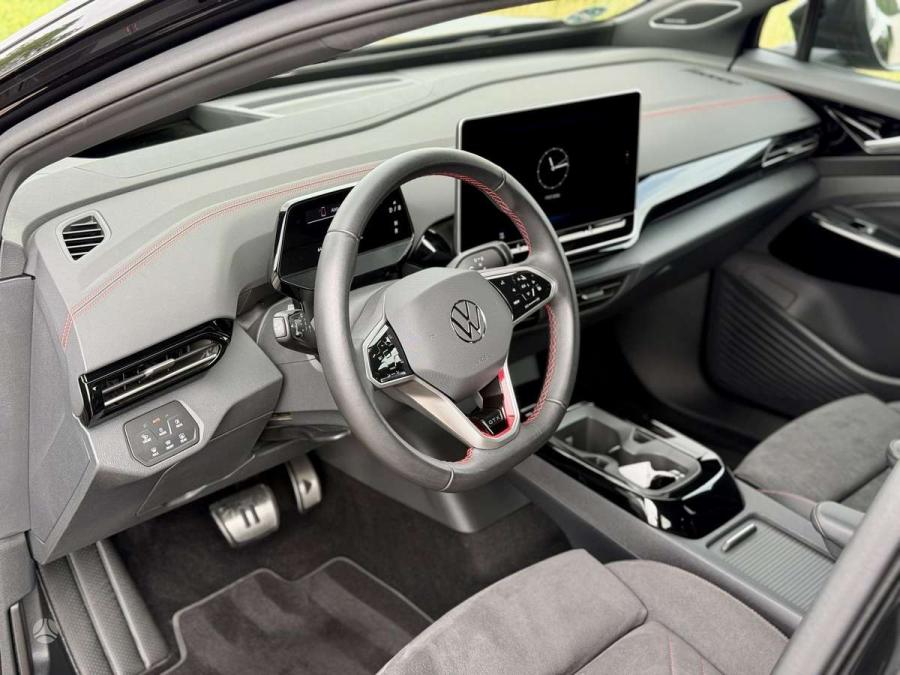 Black Volkswagen ID.4 2025 in Vilkaviskis, with an engine capacity of 0.00 L and mileage of 6 thousand km for 40450 €, photo 11 on AUTOMOTO.COM.LV