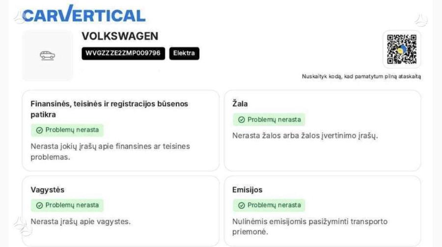 Blue Volkswagen ID.4 2021 in Vilnius, with an engine capacity of 0.00 L and mileage of 136 thousand km for 20900 €, photo 36 on AUTOMOTO.COM.LV