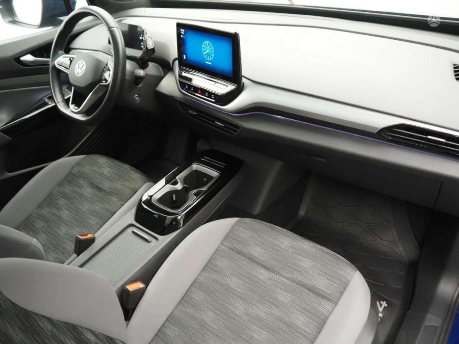 Blue Volkswagen ID.4 2022 in Vilnius, with an engine capacity of 0.00 L and mileage of 52 thousand km for 27200 €, photo 12 on AUTOMOTO.COM.LV