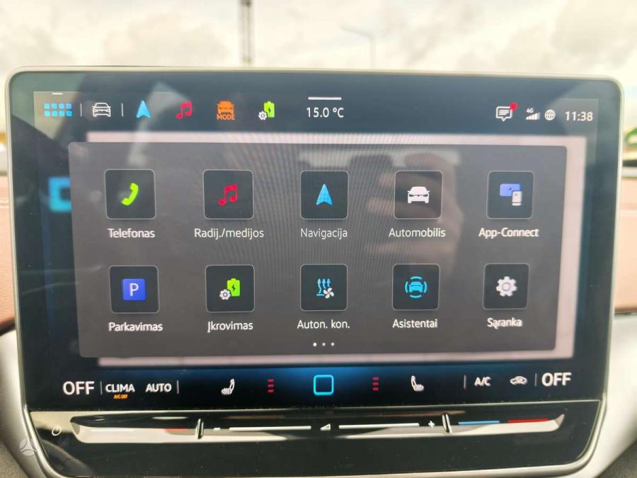 Zils Volkswagen ID.4 2025 Šauļi, ar dzinēja tilpumu 0.00 L un nobraukumu 72 tūkst. km par 28900 €, foto 15 vietnē AUTOMOTO.COM.LV