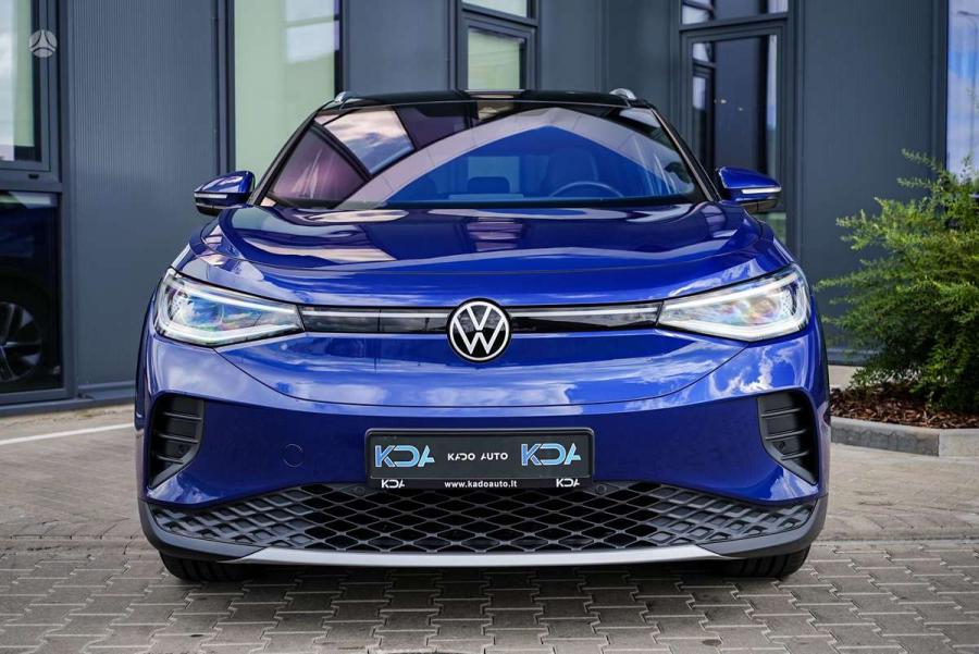 Blue Volkswagen ID.4 2021 in Kaunas, with an engine capacity of 0.00 L and mileage of 71 thousand km for 23950 €, photo 4 on AUTOMOTO.COM.LV