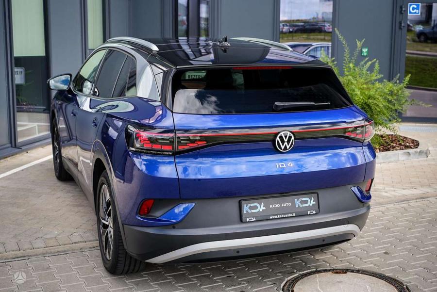 Blue Volkswagen ID.4 2021 in Kaunas, with an engine capacity of 0.00 L and mileage of 71 thousand km for 23950 €, photo 11 on AUTOMOTO.COM.LV