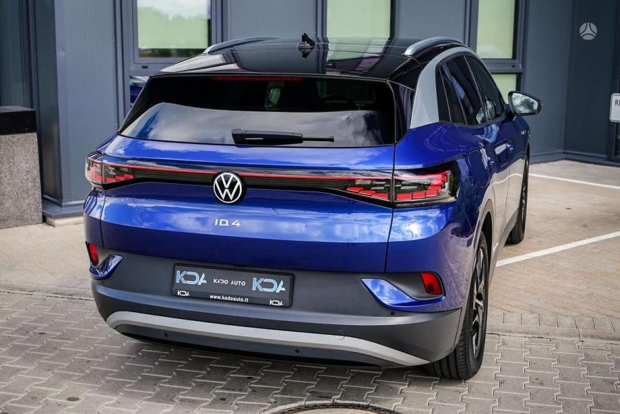 Blue Volkswagen ID.4 2021 in Kaunas, with an engine capacity of 0.00 L and mileage of 71 thousand km for 23950 €, photo 13 on AUTOMOTO.COM.LV