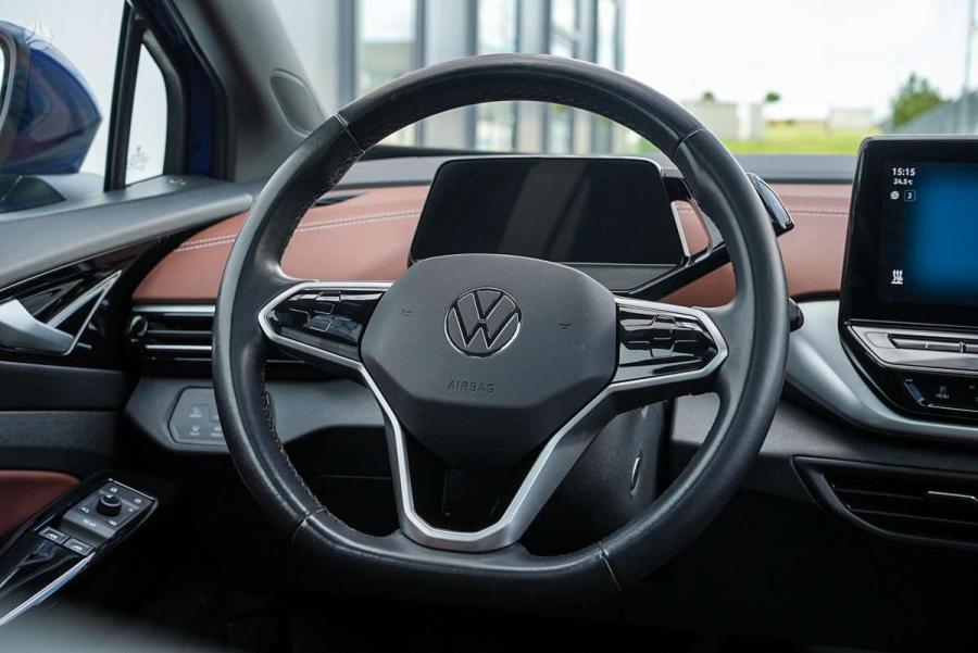 Blue Volkswagen ID.4 2021 in Kaunas, with an engine capacity of 0.00 L and mileage of 71 thousand km for 23950 €, photo 19 on AUTOMOTO.COM.LV