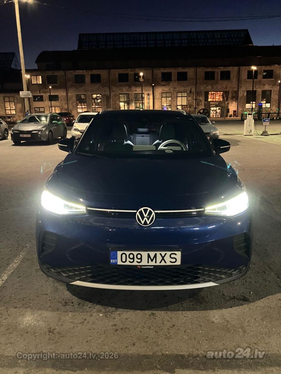 Blue Volkswagen ID.4 2020 in Tallinn, with an engine capacity of 0.00 L and mileage of 35 thousand km for 29990 €, photo 1 on AUTOMOTO.COM.LV