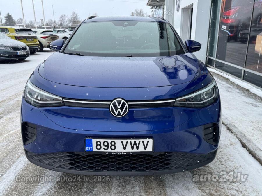 Blue Volkswagen ID.4 2021 in Viljandi, with an engine capacity of 0.00 L and mileage of 52 thousand km for 23490 €, photo 4 on AUTOMOTO.COM.LV
