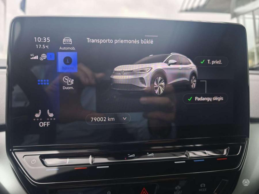 Pelēks Volkswagen ID.4 2022 Šauļi, ar dzinēja tilpumu 0.00 L un nobraukumu 79 tūkst. km par 24900 €, foto 15 vietnē AUTOMOTO.COM.LV
