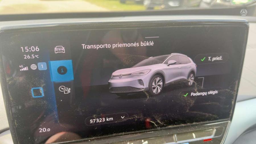 Pelēks Volkswagen ID.4 2022 Šauļi, ar dzinēja tilpumu 0.00 L un nobraukumu 57 tūkst. km par 19900 €, foto 19 vietnē AUTOMOTO.COM.LV