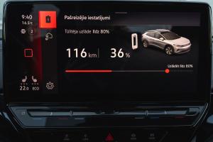 Pelēks Volkswagen ID.4 2022 Ventspils, ar dzinēja tilpumu 0.00 L un nobraukumu 87 tūkst. km par 34900 €, foto 38 vietnē AUTOMOTO.COM.LV