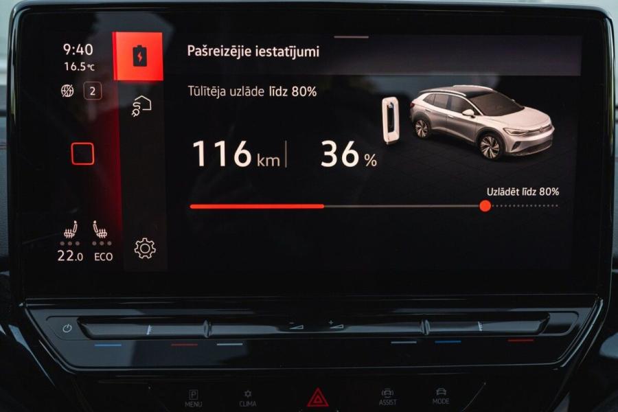 Pelēks Volkswagen ID.4 2022 Ventspils, ar dzinēja tilpumu 0.00 L un nobraukumu 87 tūkst. km par 34900 €, foto 38 vietnē AUTOMOTO.COM.LV
