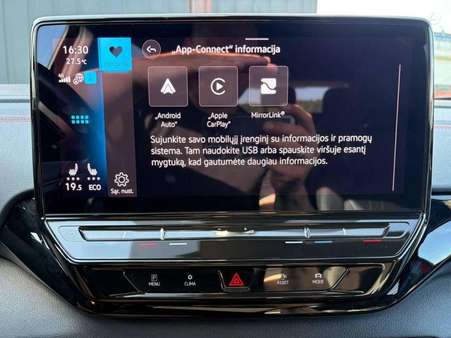 Sarkans Volkswagen ID.4 2022 Viļņa, ar dzinēja tilpumu 0.00 L un nobraukumu 150 tūkst. km par 25700 €, foto 28 vietnē AUTOMOTO.COM.LV