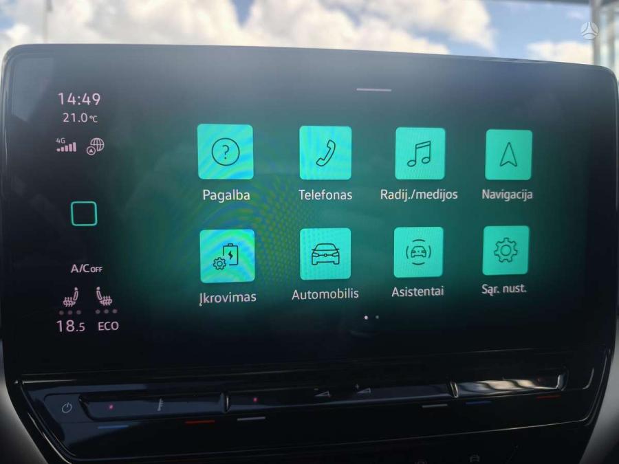 Balts Volkswagen ID.4 2020 Šauļi, ar dzinēja tilpumu 0.00 L un nobraukumu 91 tūkst. km par 22600 €, foto 18 vietnē AUTOMOTO.COM.LV