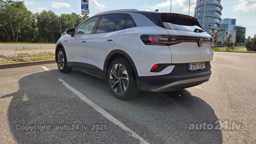 White Volkswagen ID.4 2022 in Tallinn, with an engine capacity of 0.00 L and mileage of 44 thousand km for 26960 €, photo 6 on AUTOMOTO.COM.LV