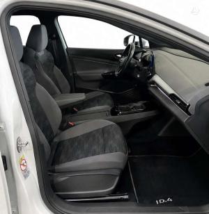 White Volkswagen ID.4 2023 in Kaunas, with an engine capacity of 0.00 L and mileage of 81 thousand km for 26500 €, photo 7 on AUTOMOTO.COM.LV