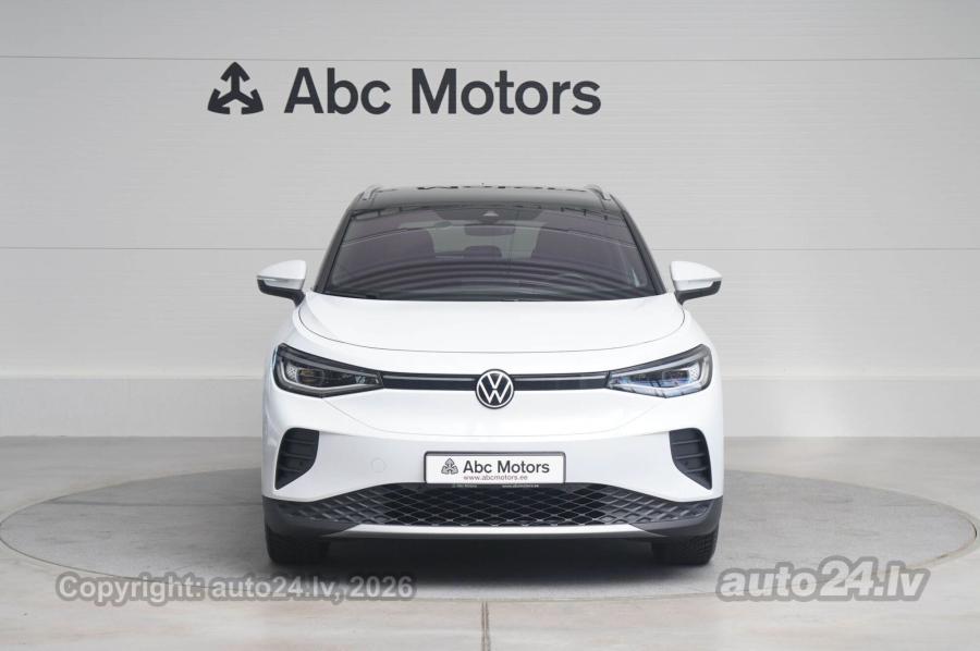 White Volkswagen ID.4 2023 in Tallinn, with an engine capacity of 0.00 L and mileage of 12 thousand km for 33990 €, photo 3 on AUTOMOTO.COM.LV