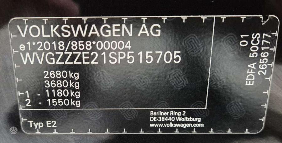 Melns Volkswagen ID.5 2025 Šauļi, ar dzinēja tilpumu 0.00 L un nobraukumu 19 tūkst. km par 35900 €, foto 32 vietnē AUTOMOTO.COM.LV
