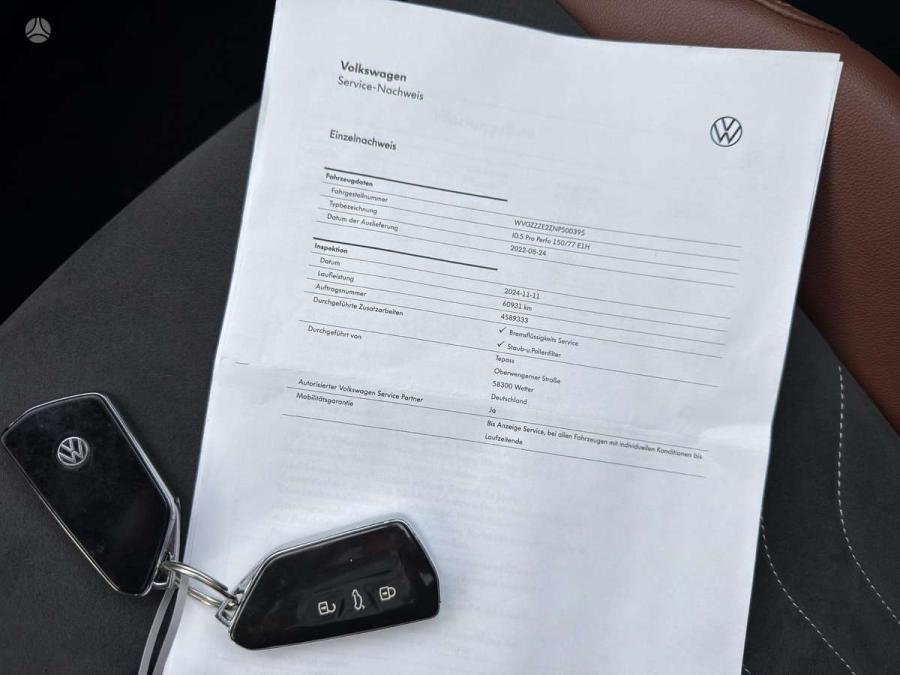 Grey Volkswagen ID.5 2022 in Vilnius, with an engine capacity of 0.00 L and mileage of 82 thousand km for 27800 €, photo 16 on AUTOMOTO.COM.LV
