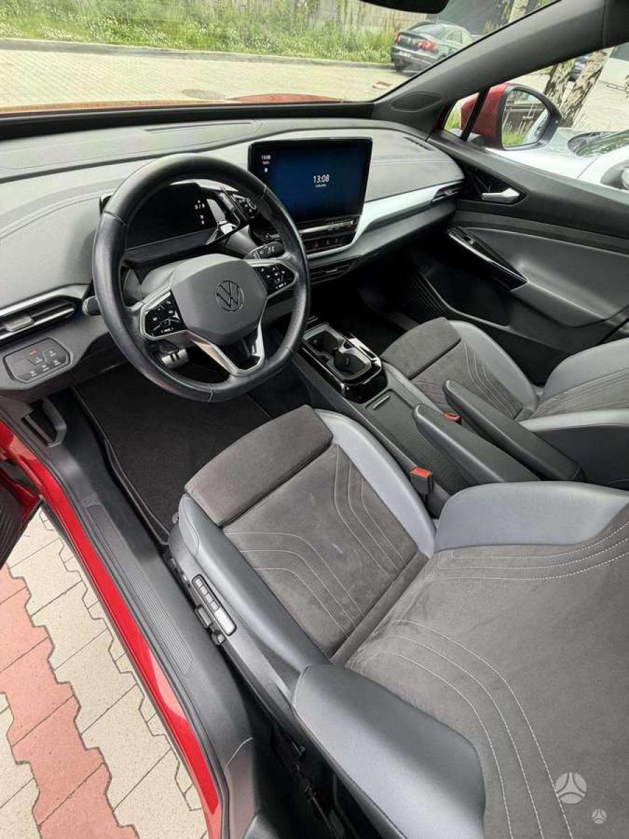 Red Volkswagen ID.5 2022 in Vilnius, with an engine capacity of 0.00 L and mileage of 18 thousand km for 30500 €, photo 9 on AUTOMOTO.COM.LV
