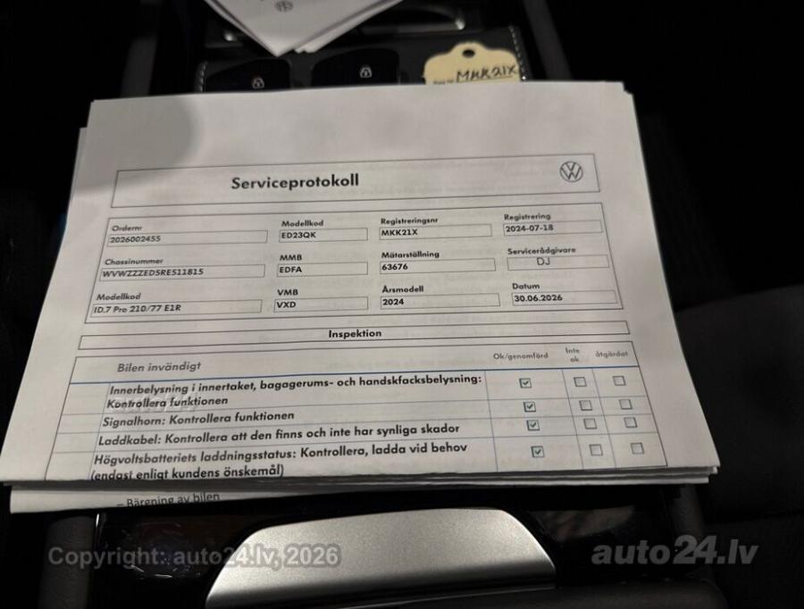 Черный Фольксваген ID.7 2024 в Таллин, объемом двигателя 0.00 л и пробегом 65 тыс. км за 44990 €, фото 23 на AUTOMOTO.COM.LV