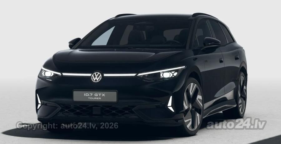 Black Volkswagen ID.7 2026 in Parnu, with an engine capacity of 0.00 L and mileage of 1 thousand km for 66383 €, photo 1 on AUTOMOTO.COM.LV