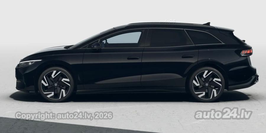 Black Volkswagen ID.7 2026 in Parnu, with an engine capacity of 0.00 L and mileage of 1 thousand km for 66383 €, photo 3 on AUTOMOTO.COM.LV